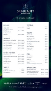 SkinBeauty ‘Treatments Price List’ Vertical TV Screens Oct ’22 (2 ...